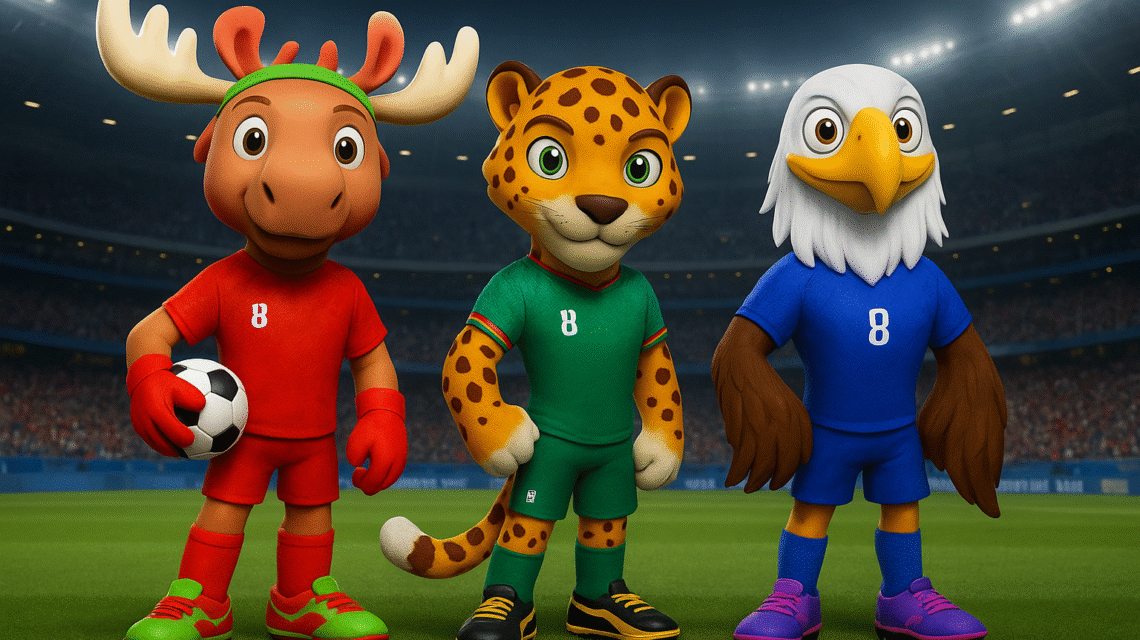 Presentan a las mascotas del Mundial 2026: Maple, Zayu y Clutch ...